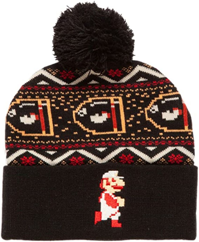 SUPER MARIO FIRE BALL FAIR ISLE CUFF