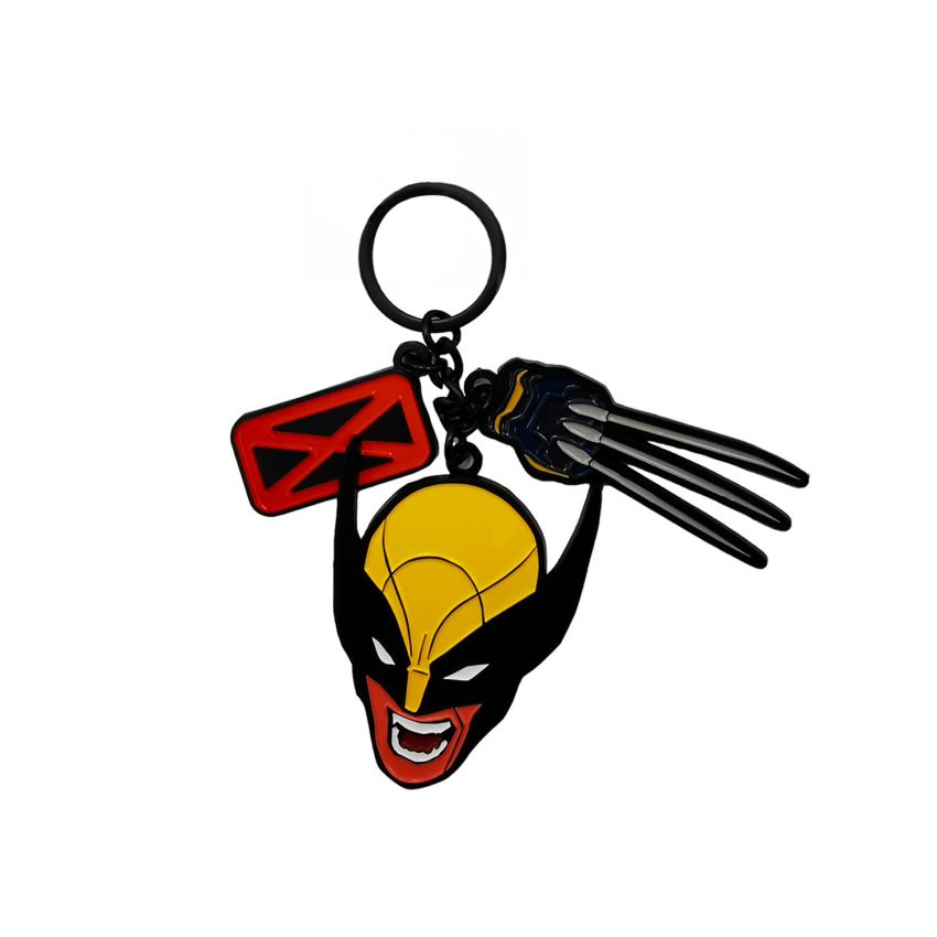 Marvel Deadpool & Wolverine 3 Charm Keychain